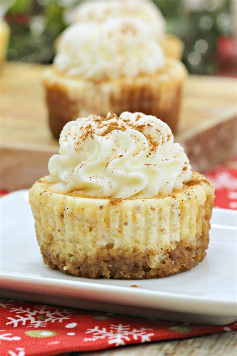Mini Eggnog Cheesecakes Recipe Rosemary And Maple