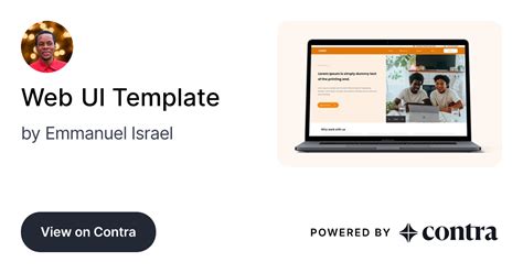 Web Ui Template By Emmanuel Israel