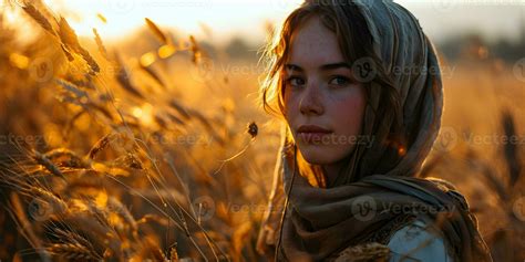Ai Generated Beautiful Middle Eastern Woman With Freckled Face Wearing