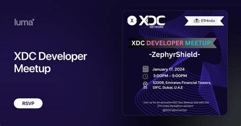 xdc dev center on linkedin xdc developer meetup · luma