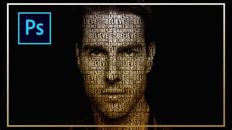 How To Create A Text Portrait Effect In Photoshop YouTube