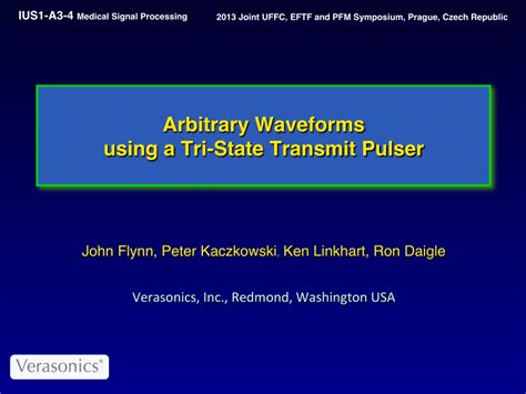 Pdf Arbitrary Waveforms Using A Tri State Transmit Pulser