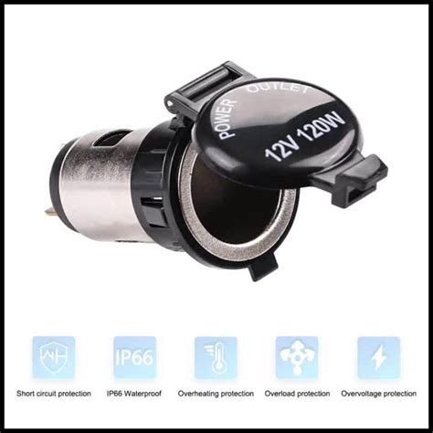 Urbanroad 24v 12v Motorcycle Car Socket Plug For Car Power Socket Plug