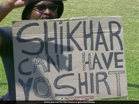 Fan Asks Shikhar Dhawan For His Shirt During Zimbabwe Odi Heres His