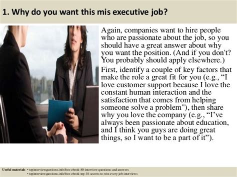 Top 10 Mis Executive Interview Questions And Answers