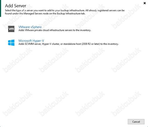 Veeam Backup And Replication 11 Microsoft Hyper V Host Ekleme Baki Çubuk
