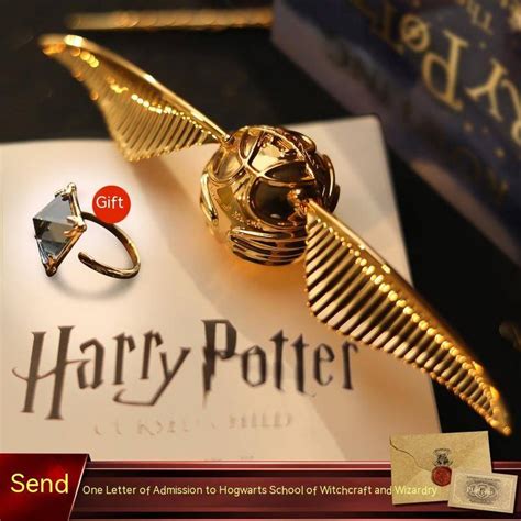 Harry Potter Golden Snitch Ring Box Jewelry Box Proposal Wedding Wings
