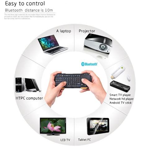 In Wireless Bluetooth Keyboard Touchpad Mouse Slim Ultra Thin Apple Android Samsung Xiaomi