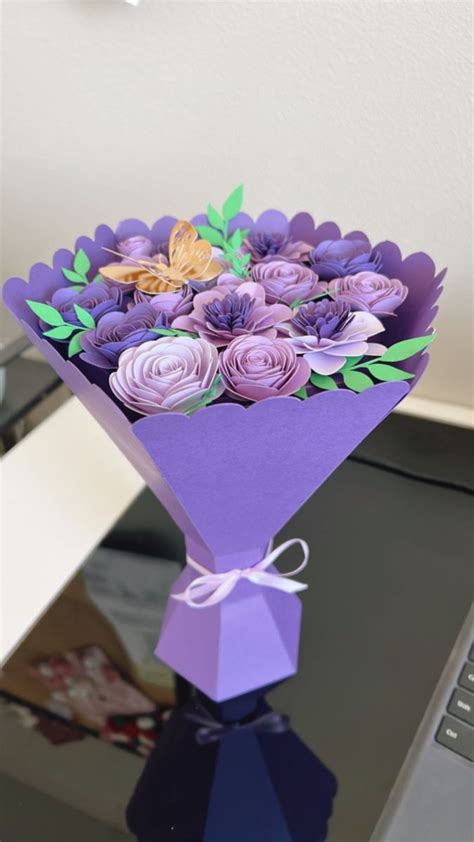 Paper Flower Bouquet Paper Flowers Craft Paper Flower Bouquet Diy Paper Flower Bouquet