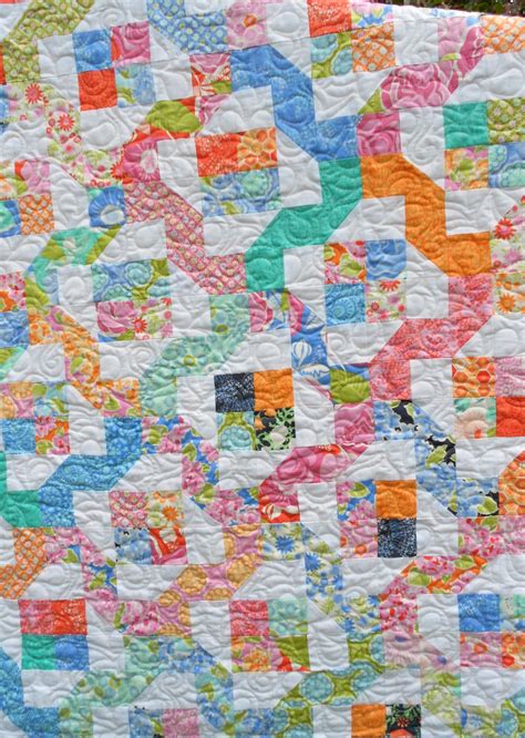 Winding Nine Patch Quilt Pattern Pdf Instant Download Layer Cake Or