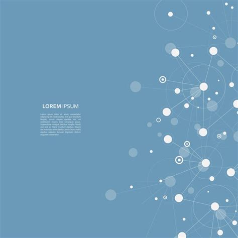 Premium Vector Connection Science Molecule Background