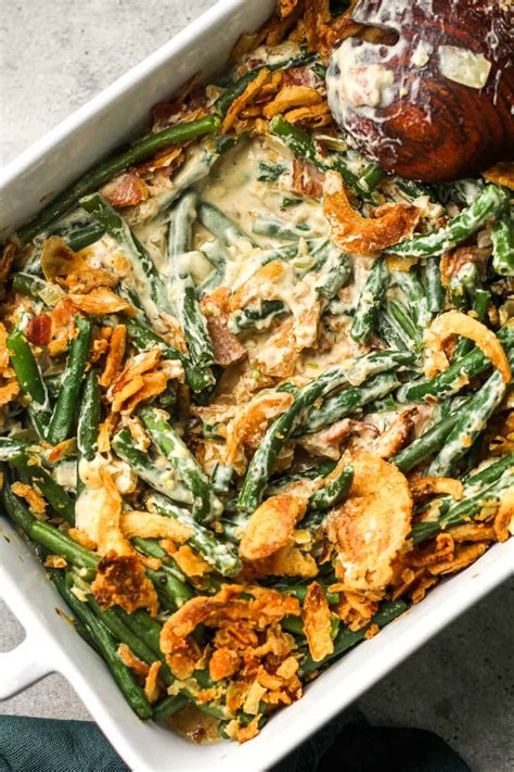 Fresh Green Bean Casserole With Bacon Suebee Homemaker
