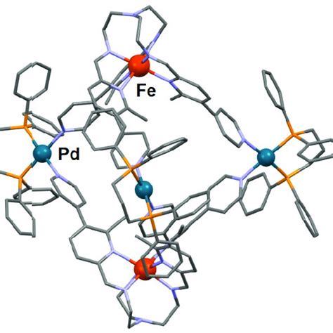 Crystal Structure Of The Trigonal Bipyramidal Fe2pd3 10 Cage