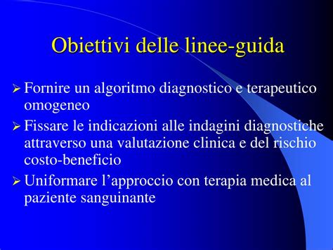 Ppt Linee Guida Per La Diagnosi Ed Il Trattamento Dellemorragia