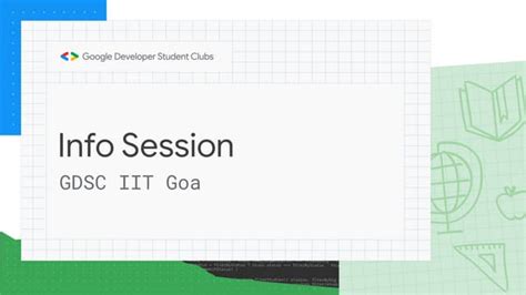 Gdsc Iit Goa Info Session Pdf
