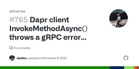 Dapr Client Invokemethodasync Throws A Grpc Error With Tye Issue With Redirection