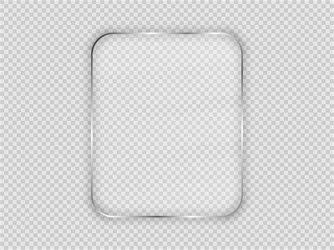 Premium Vector Glass Plate In Rounded Vertical Frame