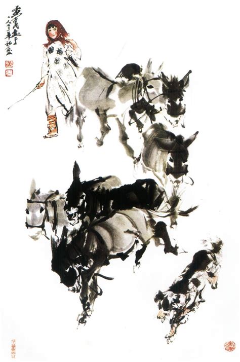 赶驴图 镜心 绘画收藏 图片
