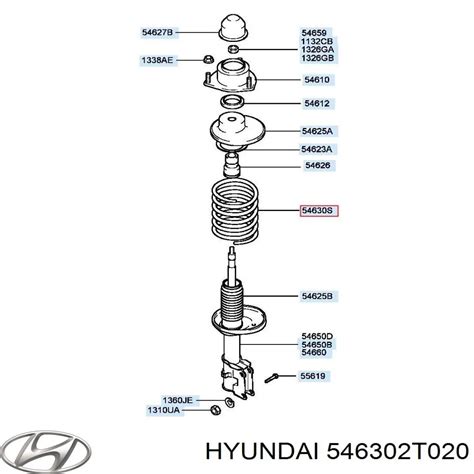 546302T020 Hyundai/Kia пружина передняя