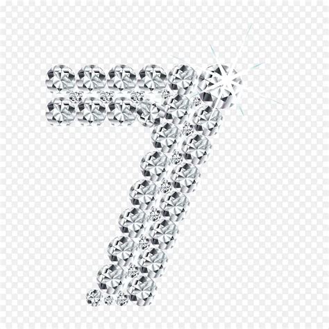 钻石数字7PNG图片素材下载 图片编号yzozplzp 免抠素材网