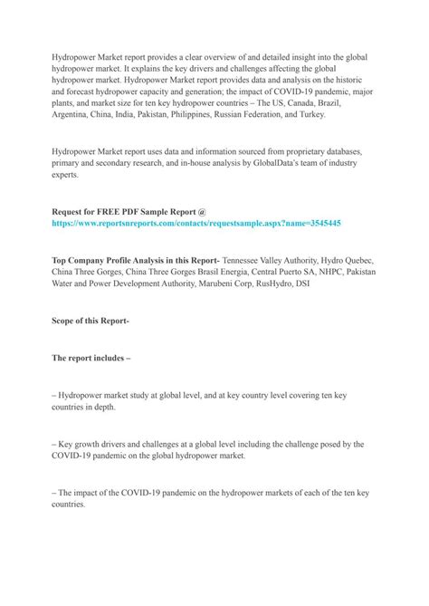 Hydropower Market Report By Akshayh07 Issuu