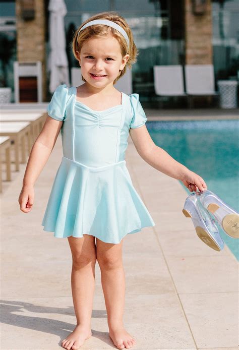 Princess Swim Dress In Blue Rey Swimwear