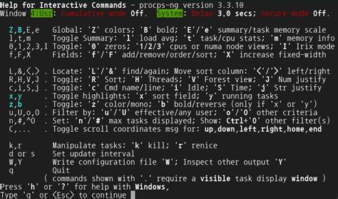 Linux top 명령 도움말 보고 따라하기 클라우드 리눅스 오픈소스기술
