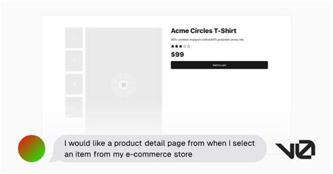 i would like a product detail page from when i select an item from my e