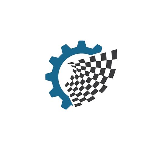 Automotif 일러스트 벡터의 레이싱 플래그 아이콘 프리미엄 벡터