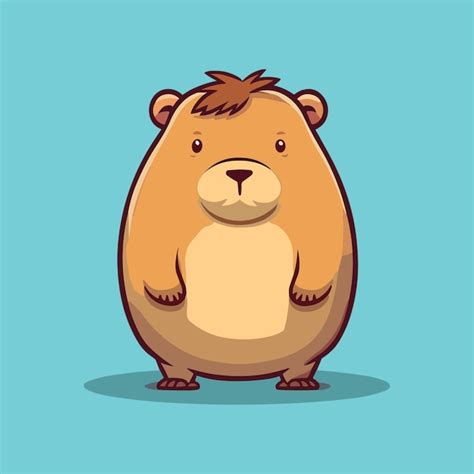 Premium Vector Cute Capybara Vector Illustration Cartoon Style Cute