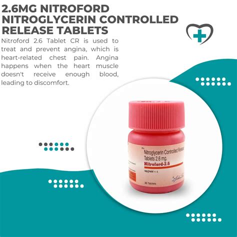 26mg Nitroford Diluted Glyceryl Trinitrate Tablets At ₹ 320bottle