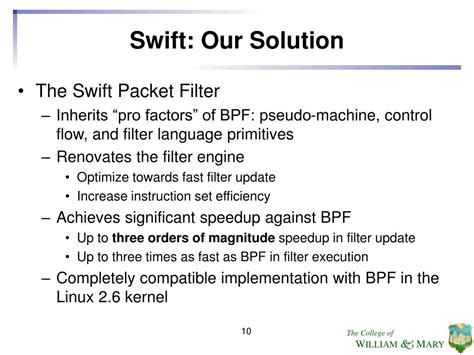 Ppt Swift A Fast Dynamic Packet Filter Powerpoint Presentation Free