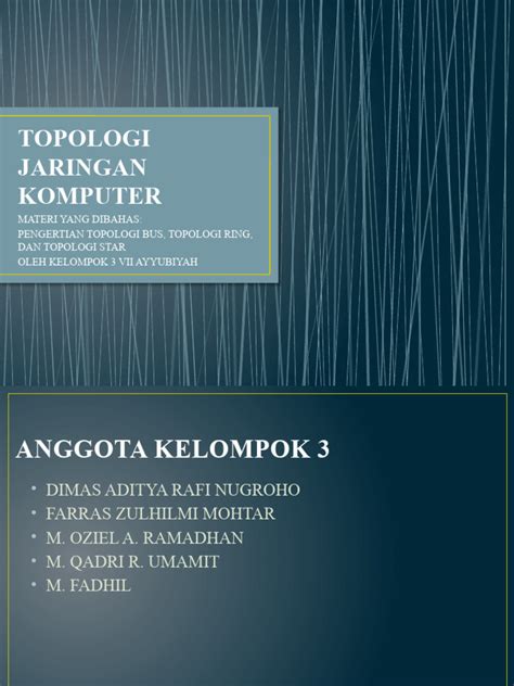 topologi jaringan komputer pdf komputer teknologi and rekayasa