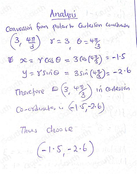 Solved Convert The Point 3 4π 3 Which Is In Polar Coordinates