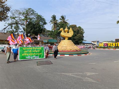 ဟင်္သာတမြို့နယ်၌ အကြမ်းဖက်သမားများ၏ ဘုရား၊ စေတီ၊ ပုထိုးများကို ဖျက်ဆီးနေမှုများအား ကန့်ကွက်ရှုတ