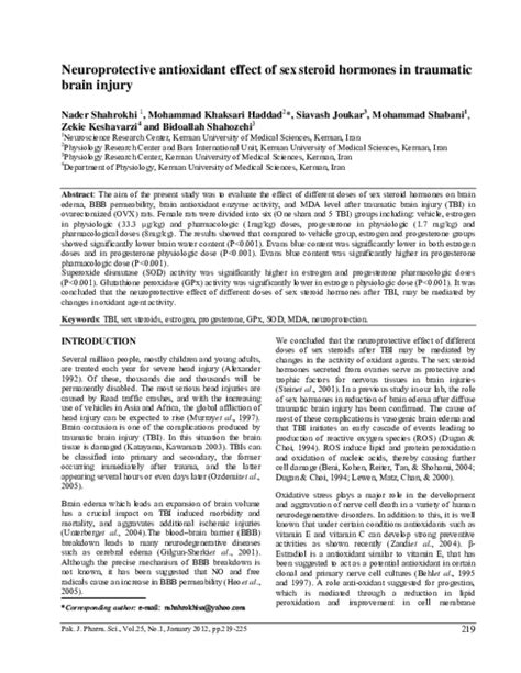 Pdf Neuroprotective Antioxidant Effect Of Sex Steroid Hormones In