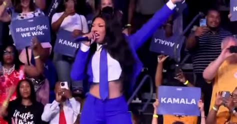 Megan Thee Stallion Performs at ATL Kamala Harris Rally