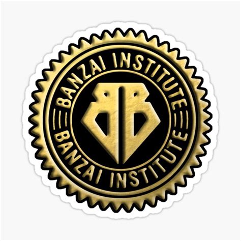 Buckaroo Banzai Institute Gear Logo Gold Seal Sticker By Hedrin