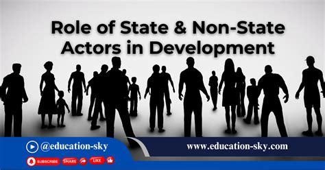 Role Of State And Non State Actors In Development Education Sky