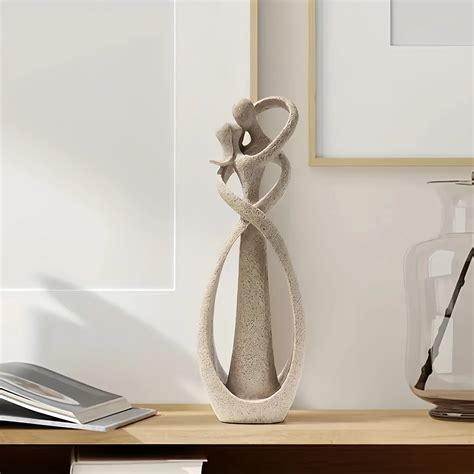 Statue De Couple Chantant En R Sine Sculpture Abstraite D Coration De Maison Moderne Bureau Tag