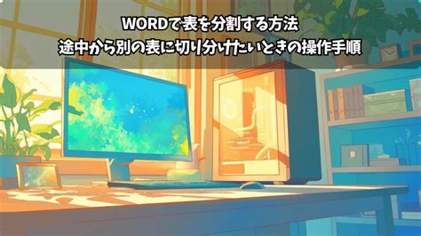Wordで表を分割する方法｜途中から別の表に切り分けたいときの操作手順 ちょげぶろぐ