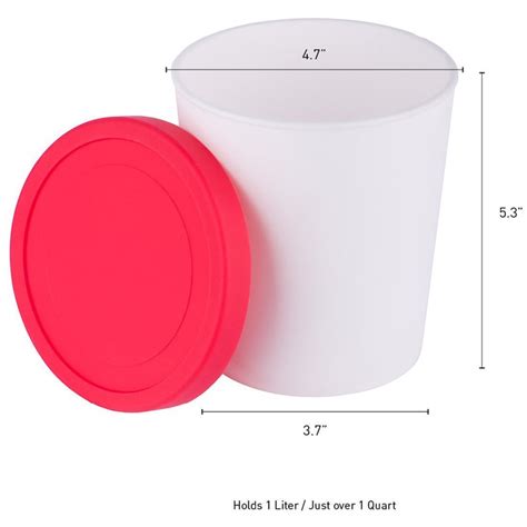Starpack Premium Ice Cream Freezer Storage Containers Set Of 2 With