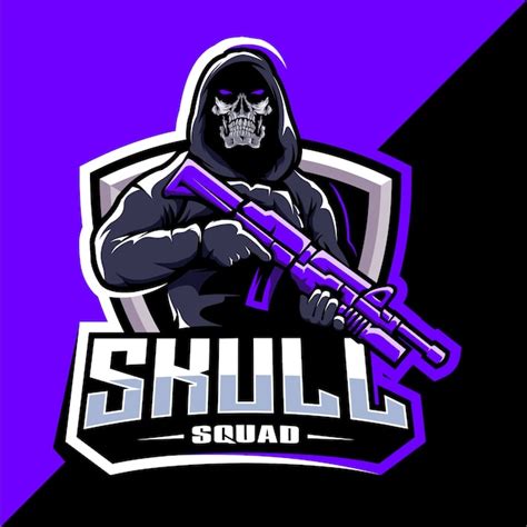 Esport 팀 로고 디자인 프리미엄 벡터