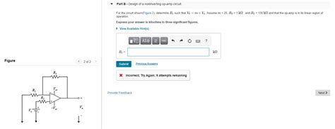 Solved Part B Design Of A Noninverting Op Circuit For Chegg