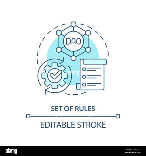 Set Of Rules Turquoise Concept Icon Stock Vector Image And Art Alamy