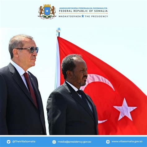 President Hassan Sheikh Congratulates Erdogan On His Reelection As