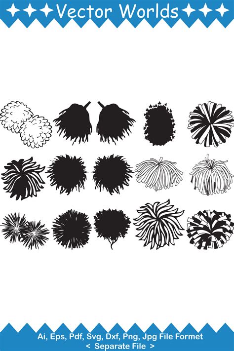 Pom Poms Svg Vector Design Masterbundles