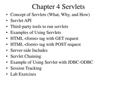 ppt chapter 4 servlets powerpoint presentation free download id 546938