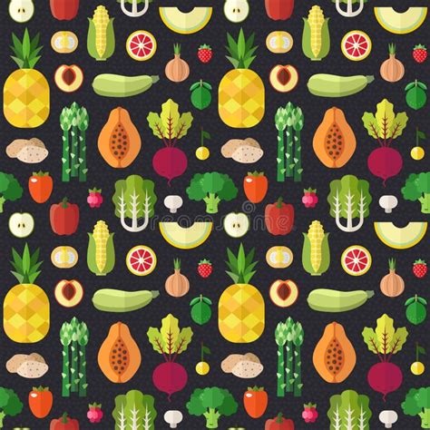 Vegetable Fruit Pattern Stock Illustrations 46 991 Vegetable Fruit Pattern Stock Illustrations