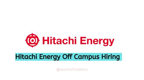Hitachi Energy Off Campus Hiring For Trainee Go Apply Now Work4freshers